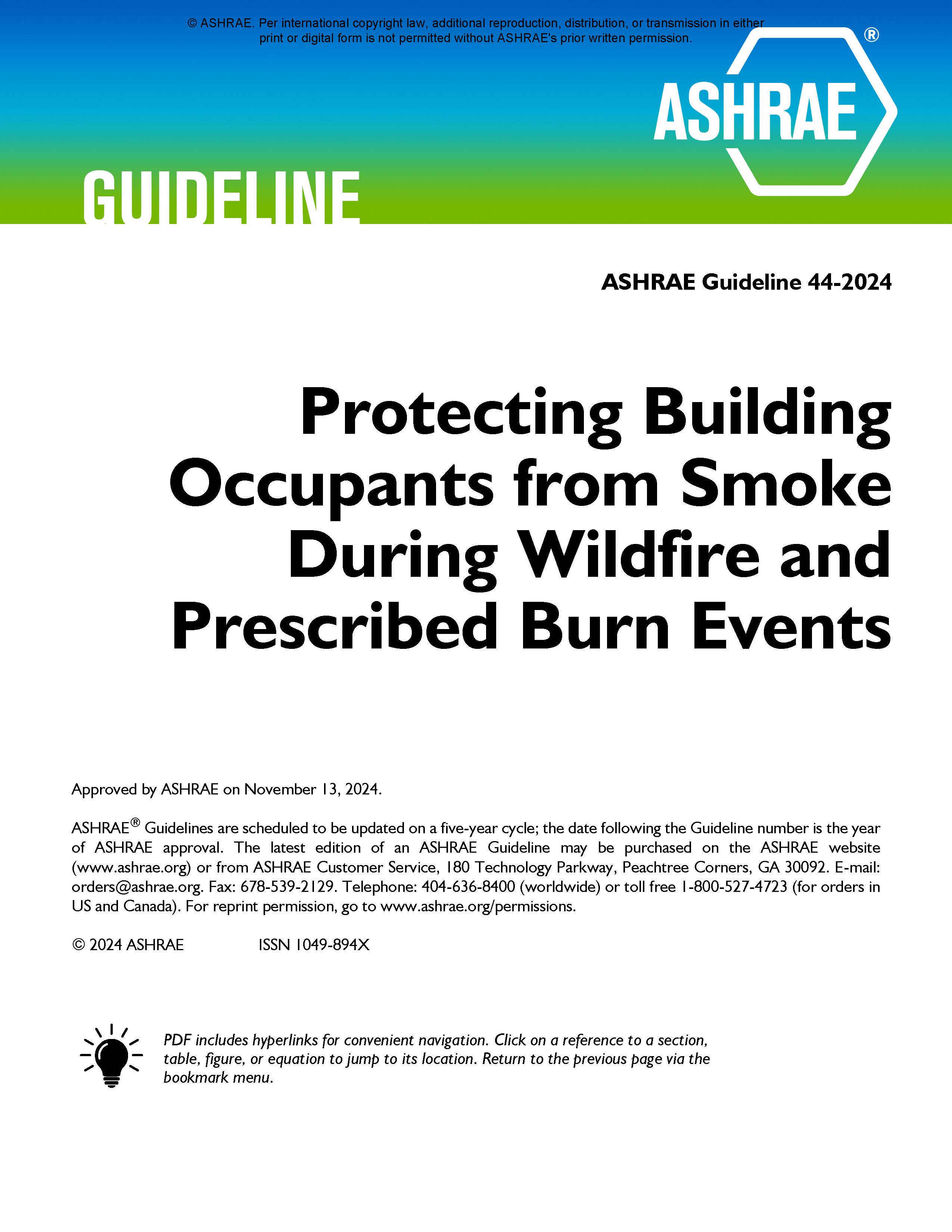 ASHRAE Wildfire Response Resources | ASHRAE Guideline 44